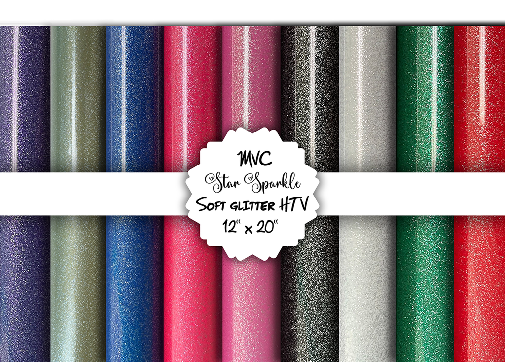 Soft Sparkle Stretch Glitter HTV - MVC Star – MyVinylCircle