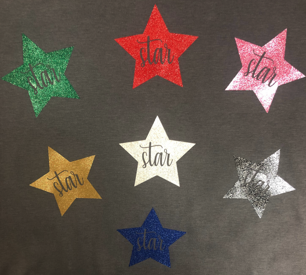 Soft Sparkle Stretch Glitter HTV - MVC Star – MyVinylCircle