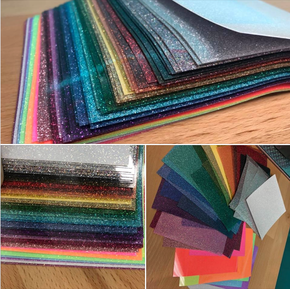 Ultimate Glitter HTV Starter Pack (53 colors) - Siser Glitter Heat Tra ...